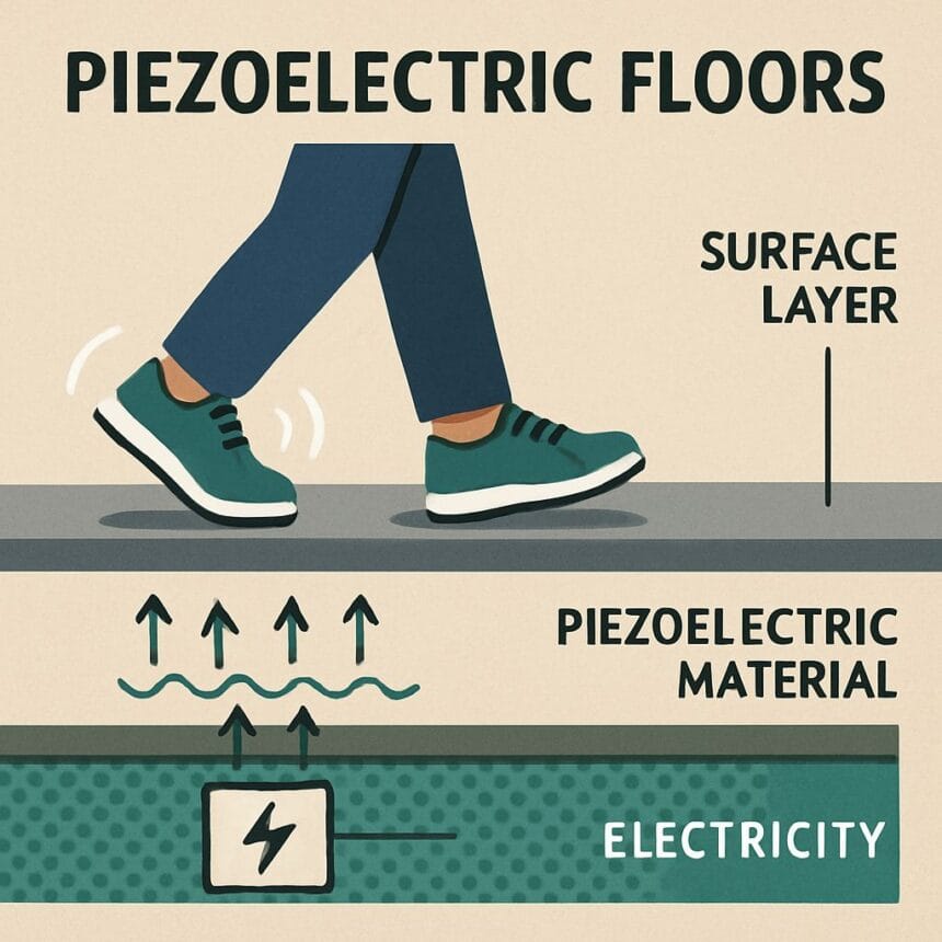 How Piezoelectric Floors Are Turning Footsteps into Power
